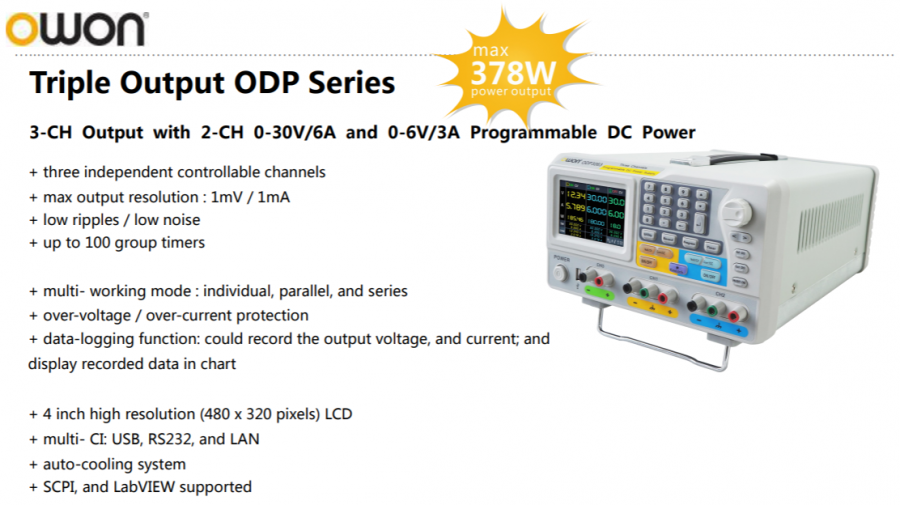 Triple Output ODP Series | owon by wavecrest